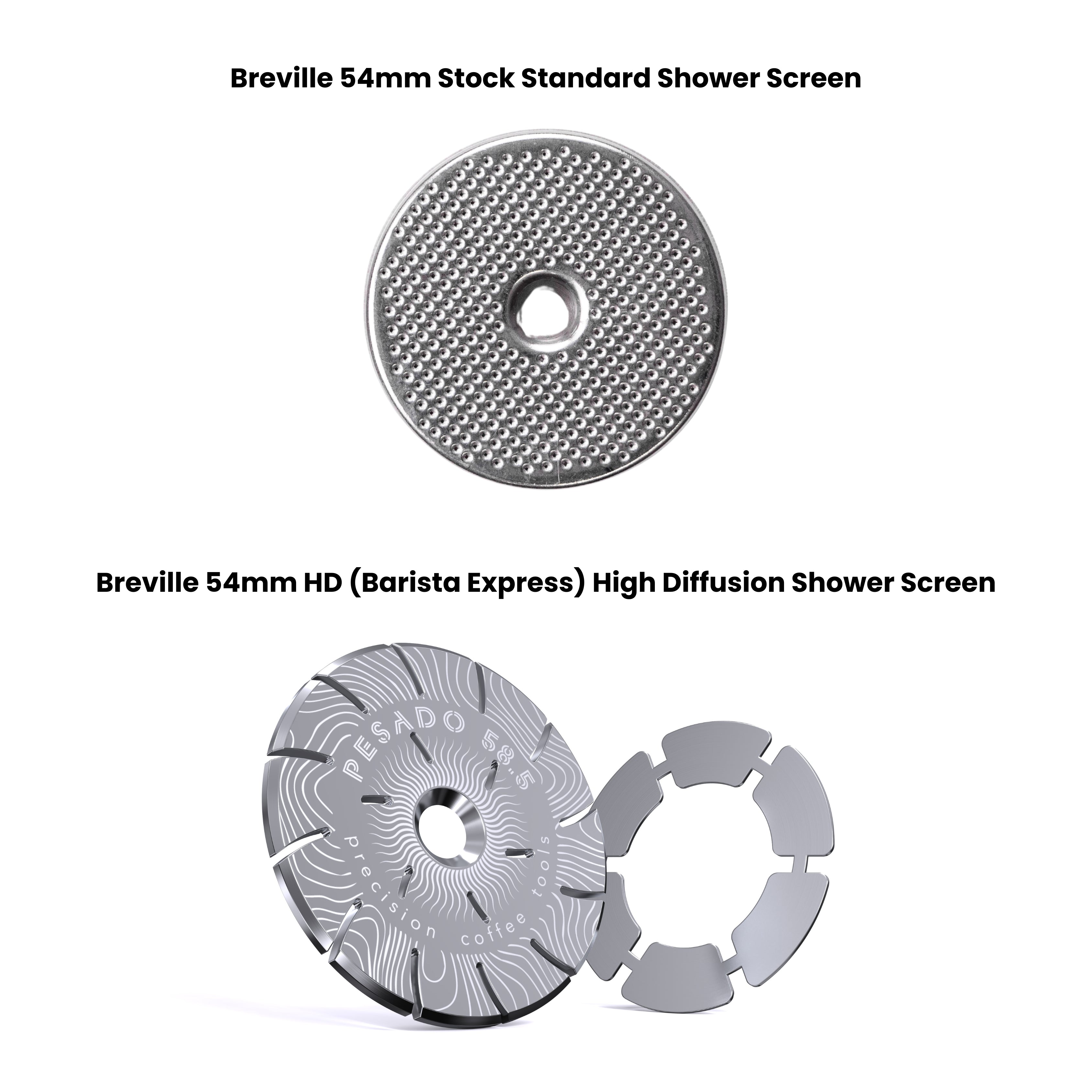 High Diffusion Espresso Shower Screen - Breville – Pesado 58.5